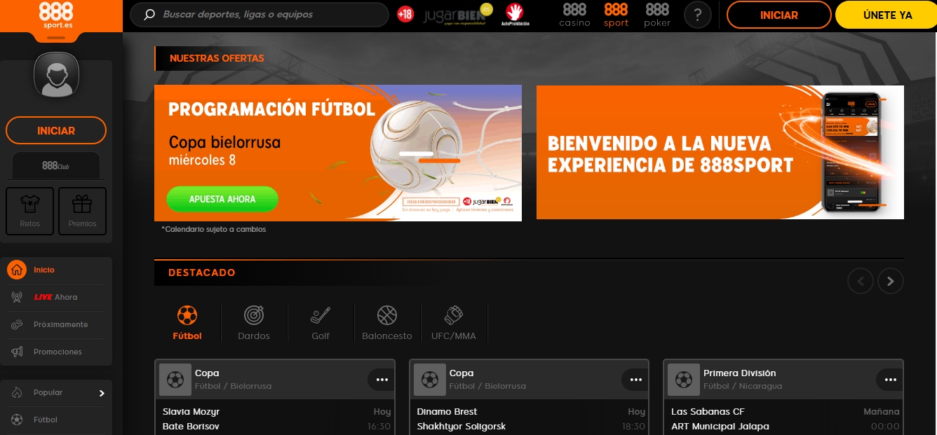 Información Apuestas 888SPORT